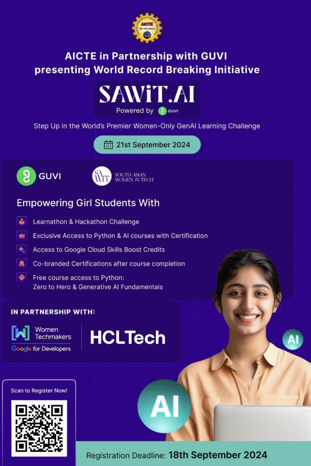 World’s Largest Premier Women-only Gen AI Learning Event – SAWiT.AI ...