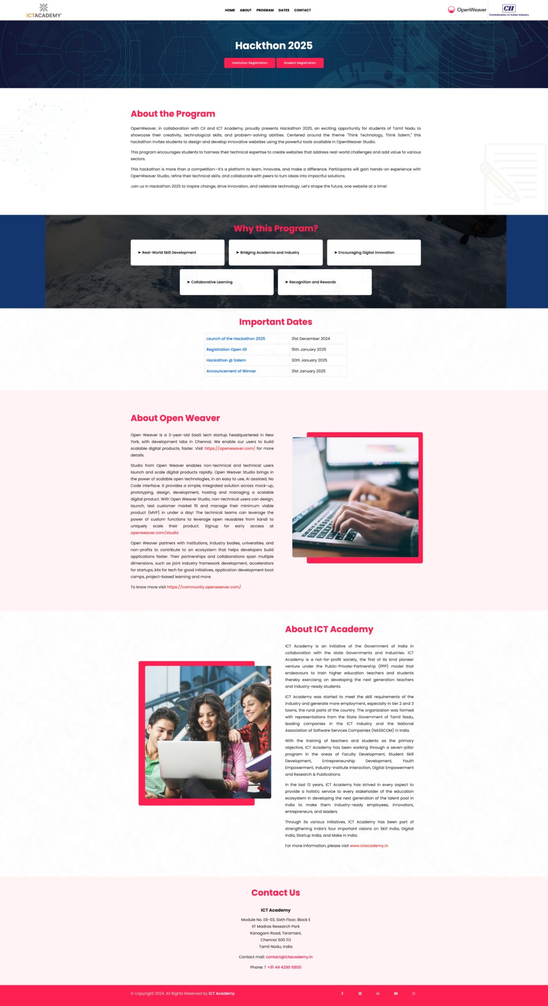 OpenWeaver Hackathon – blog.mec.edu.in